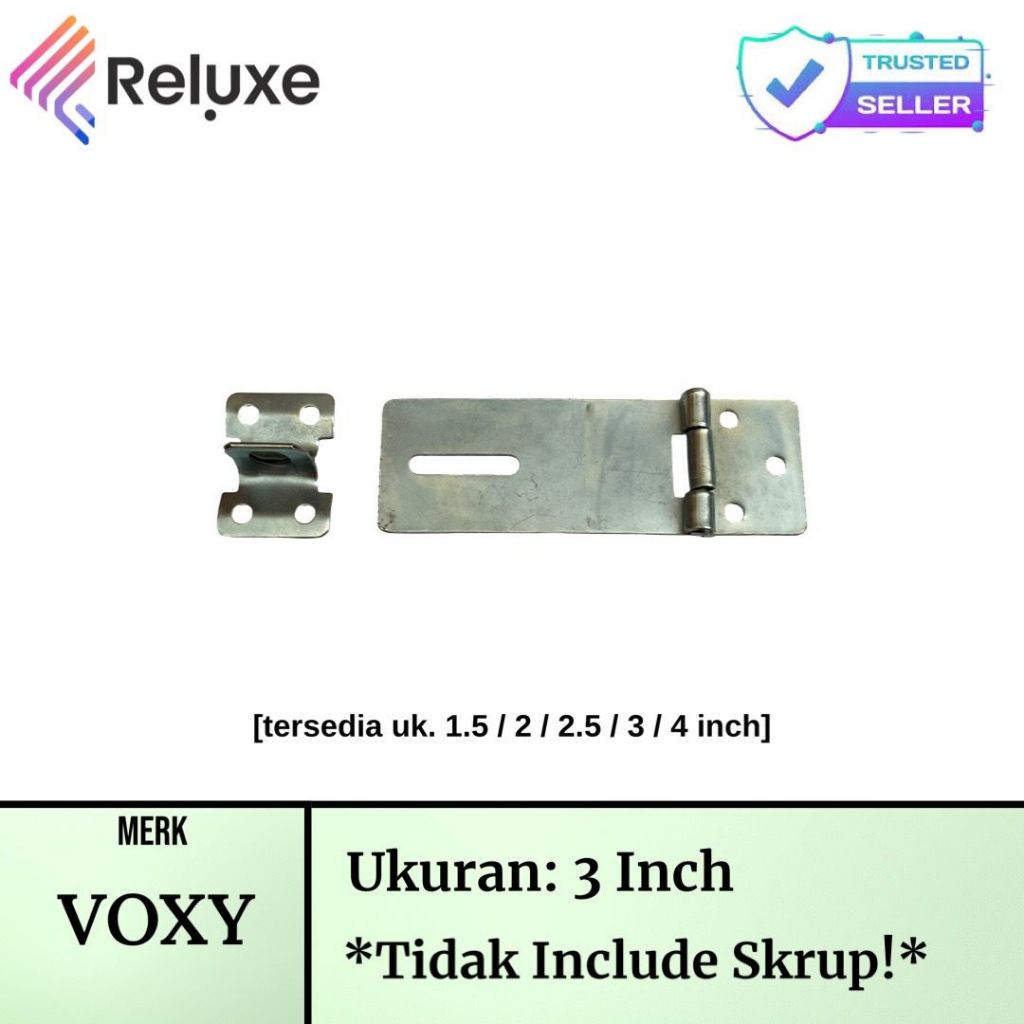 Jual VOXY Overval Plat / Cantolan Gembok Tebal Galvanis Ukuran 3 Inch ...