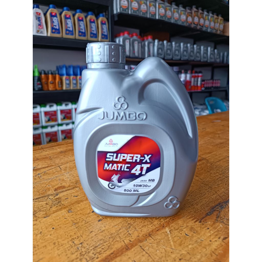 Jual OLI JUMBO SUPER-X MATIC 4T 10W-30 0.8L 800ML SUPER X OLI MOTOR ...