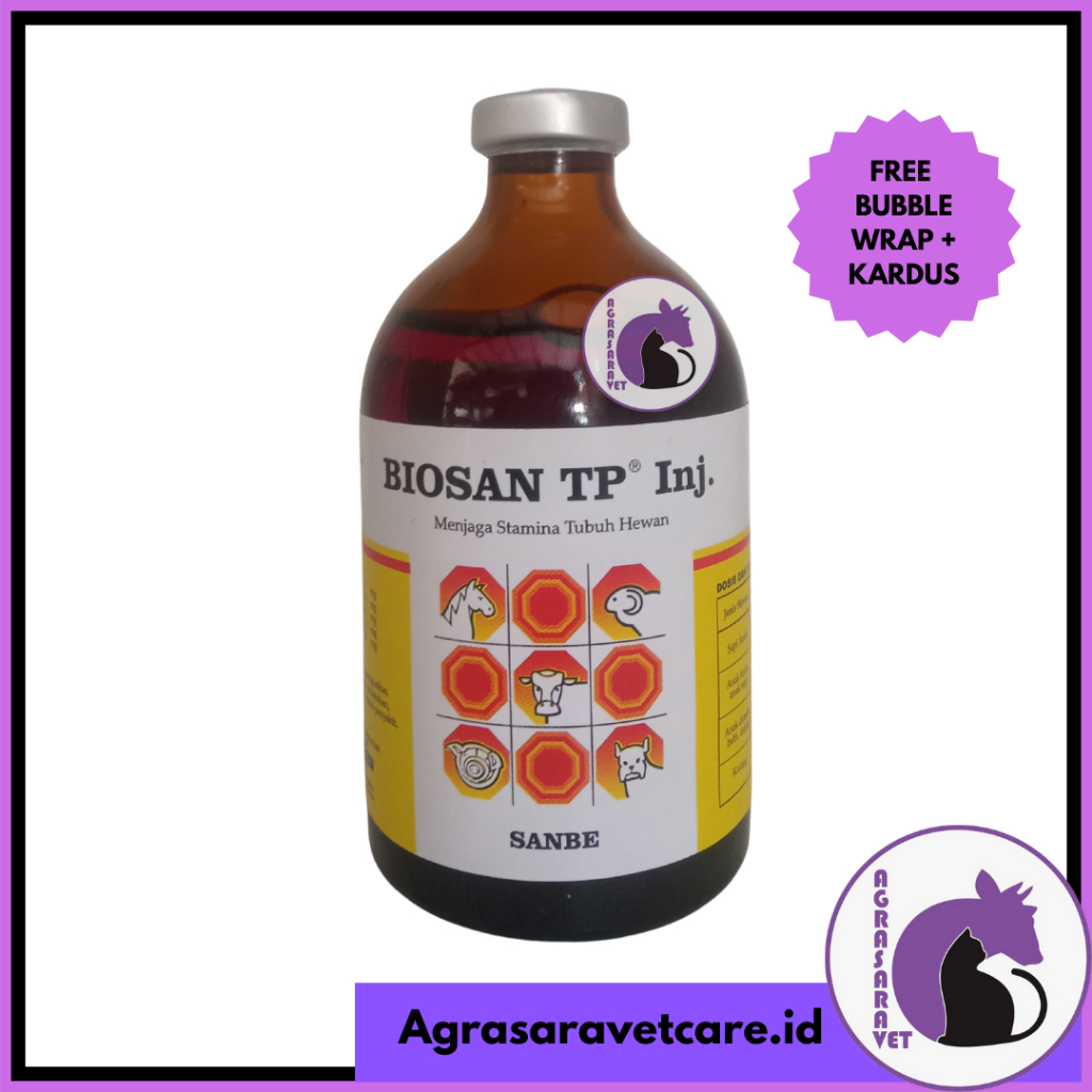 Jual Biosan TP Inj 100 ml - Vitamin Injeksi untuk Meningkatkan Stamina ...