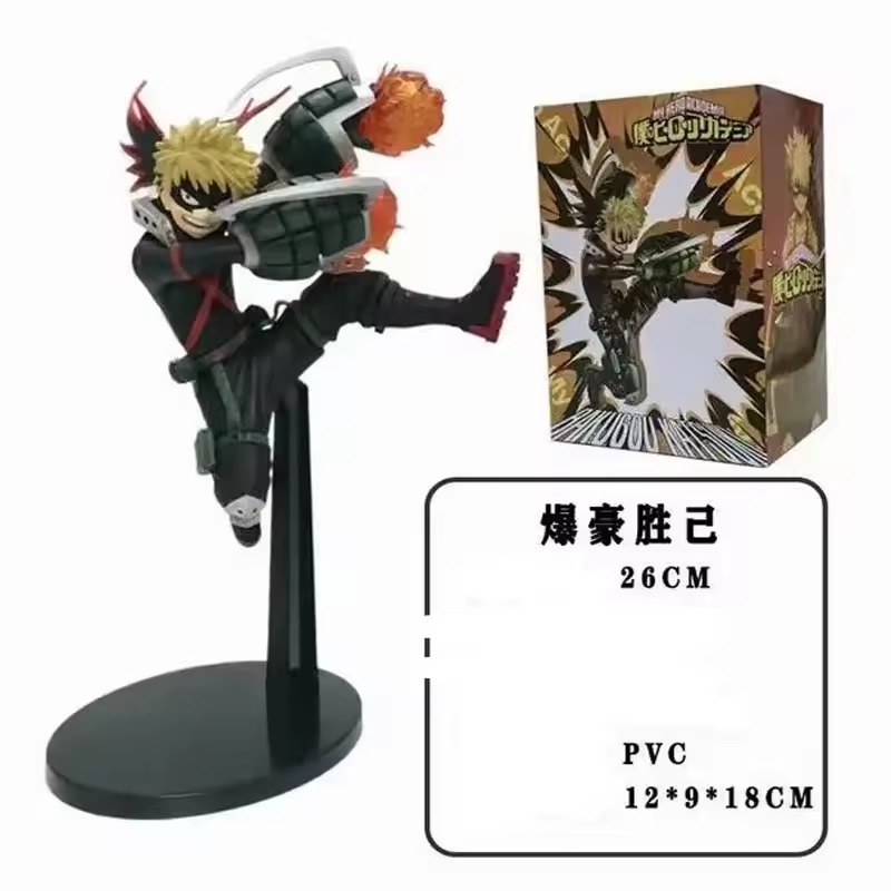 Jual Anime My Hero Academia Bakugou katsuki Action Figure Box 26cm ...