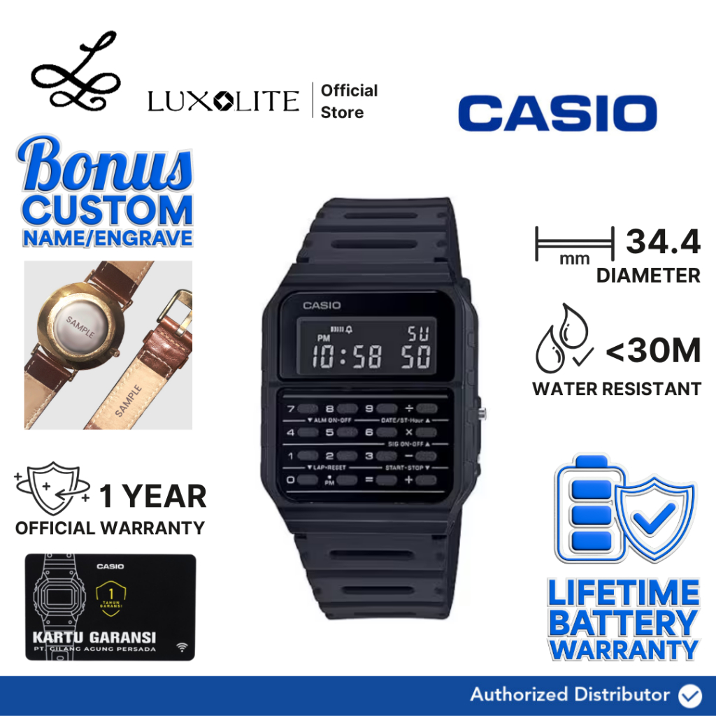 Jual [Luxolite] CASIO Jam Tangan Pria Digital Calculator CA-53WF-1BDF ...