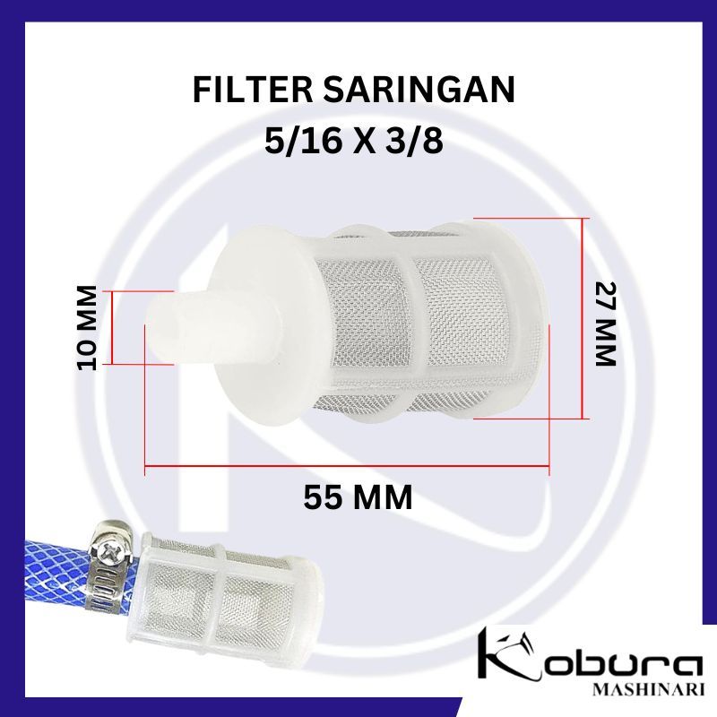 Jual Filter Saringan 5/16 X 3/8 Inch 10 MM Filter Hisap Air Tangki ...