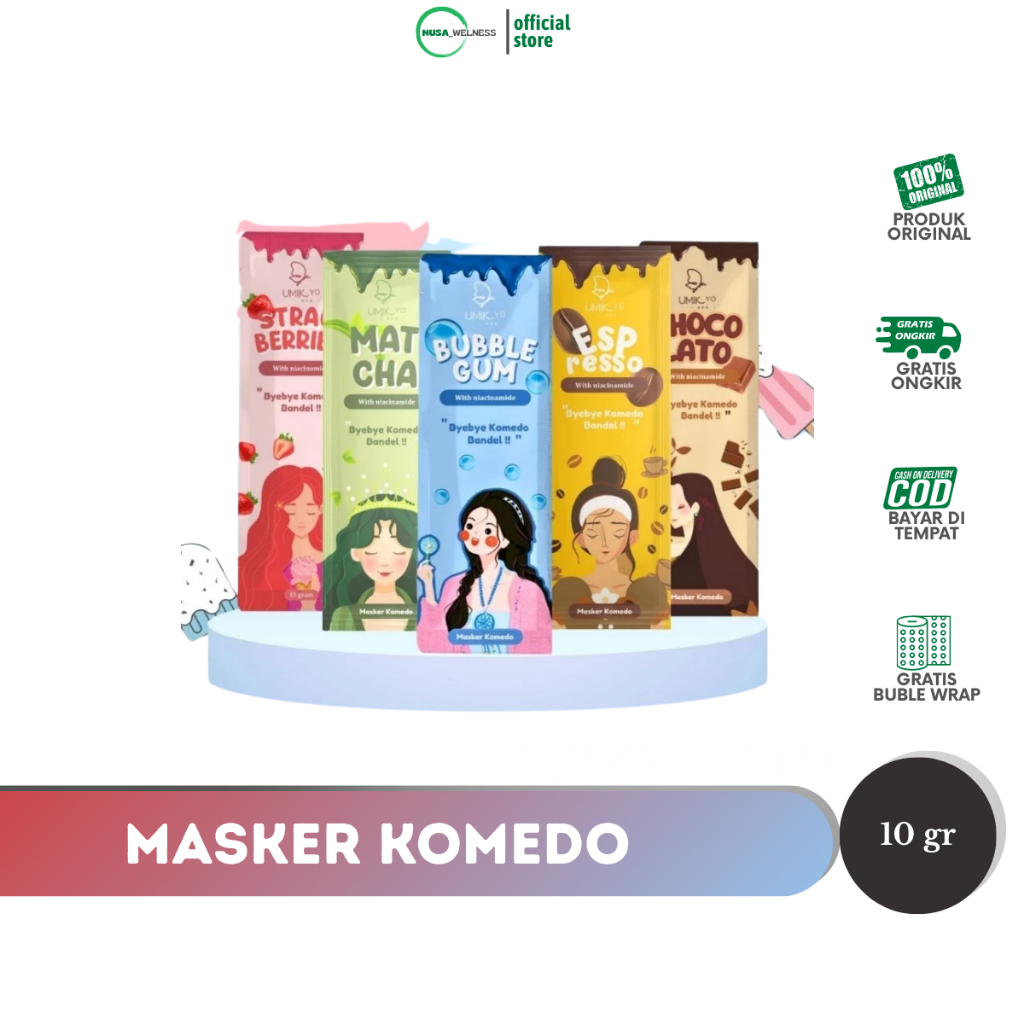 Jual UMIKYO Masker Komedo 10gram | Shopee Indonesia