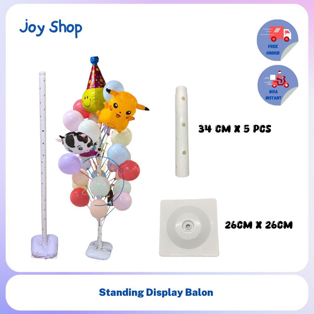 Jual Tiang Balon Display Stik Balon Tiang Dudukan Stick Balon DIY sd 40 ...