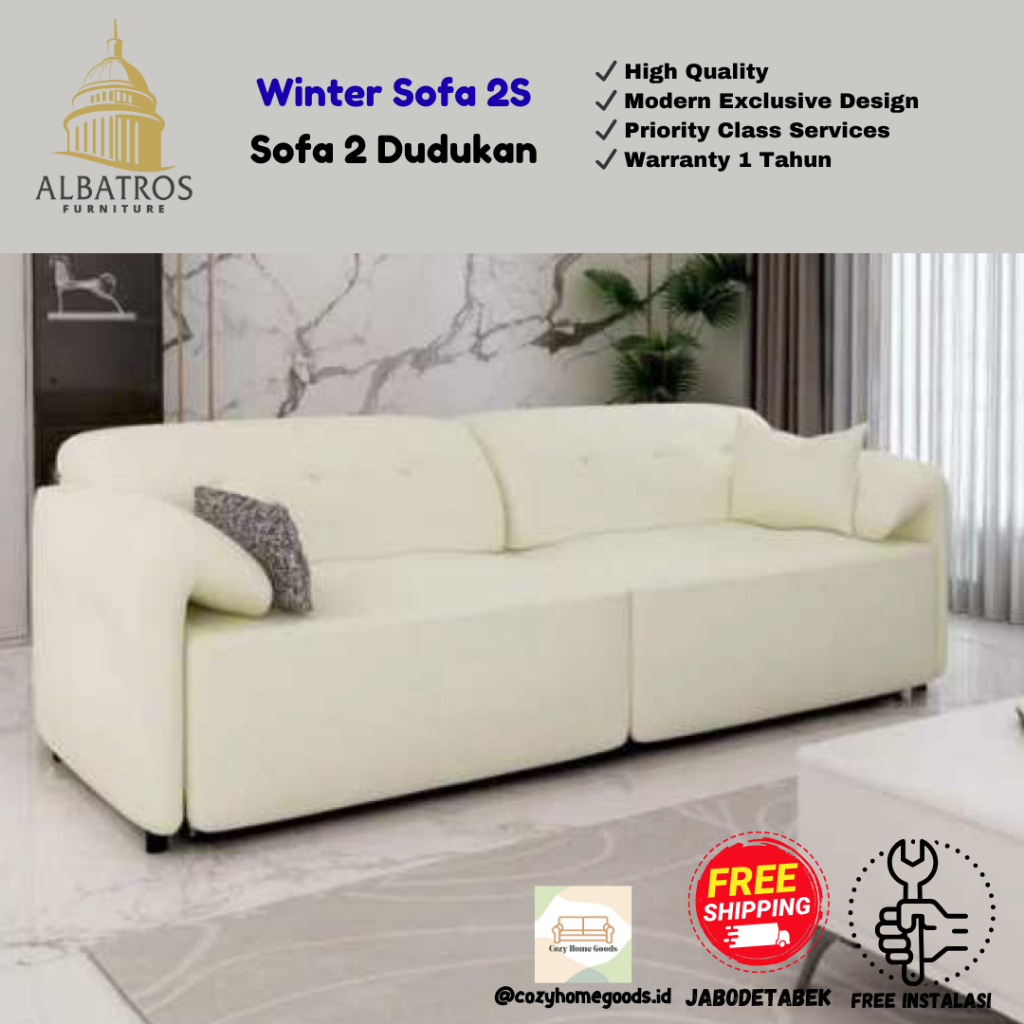 Jual Albatros - Winter Sofa 2 Seater - Sofa Rumah - Sofa Nyaman - Empuk ...
