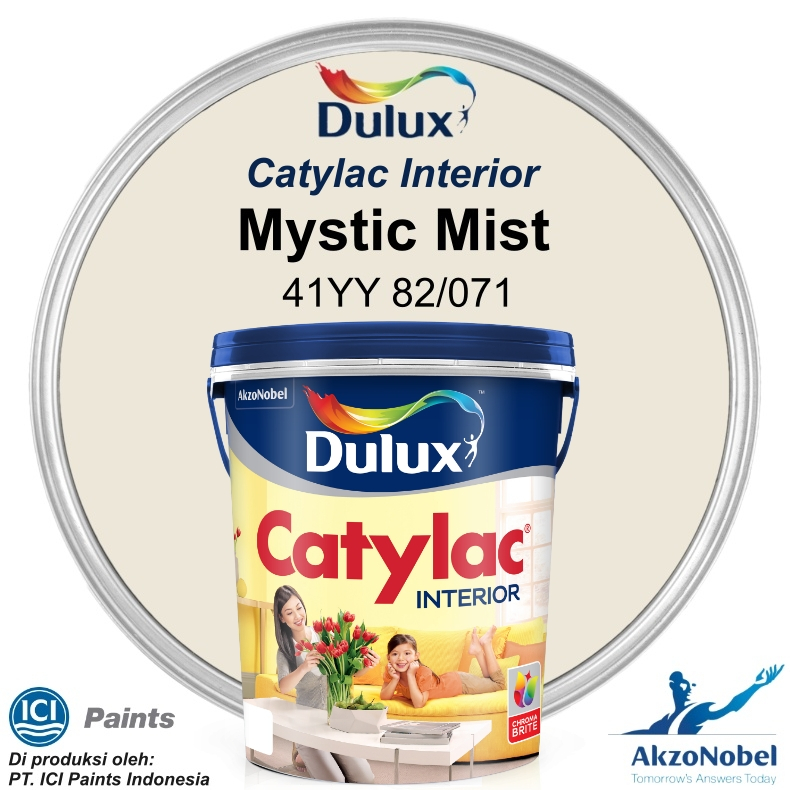Jual CAT DULUX CATYLAC INTERIOR 5 KG - MYSTIC MIST 41YY 82/071 | Shopee ...