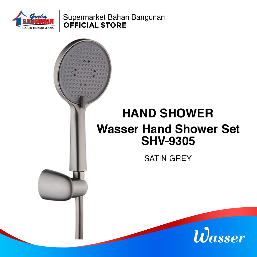 Jual Hand Shower Set Wasser SHV-9305 Satin Grey | Shopee Indonesia