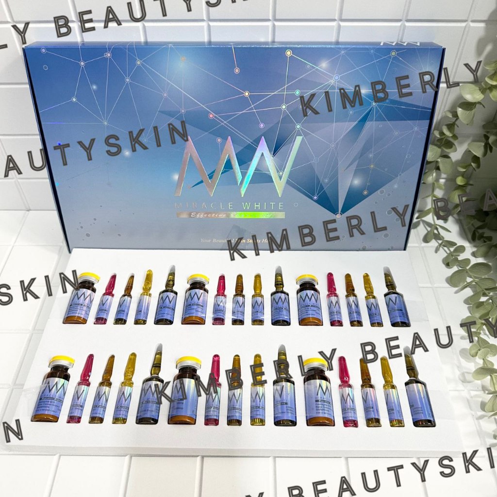 Jual MIRACLE WHITE BLUE SETENGAH (3 SET) | Shopee Indonesia