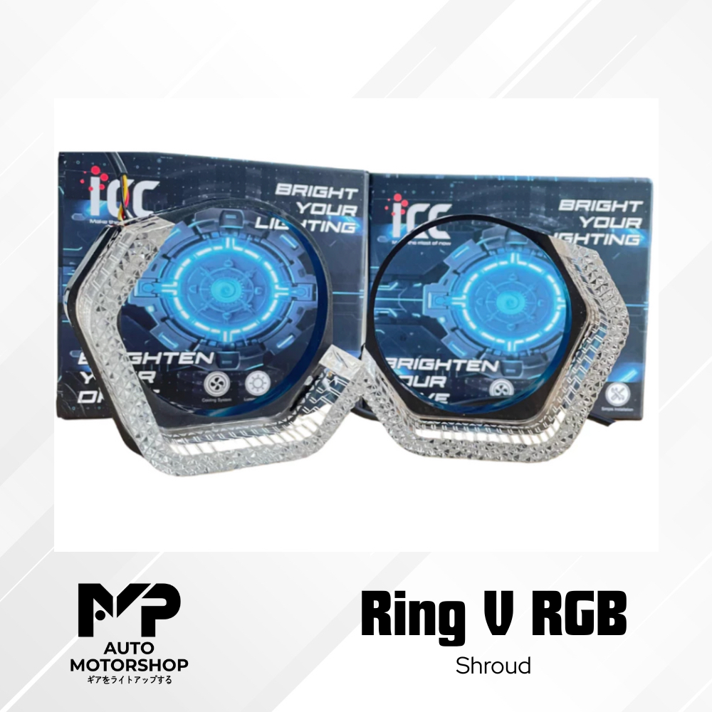 Jual Shroud Ring V RGB 5D Glory Crystal 3 Inch Harga Satuan Bluetooth ...