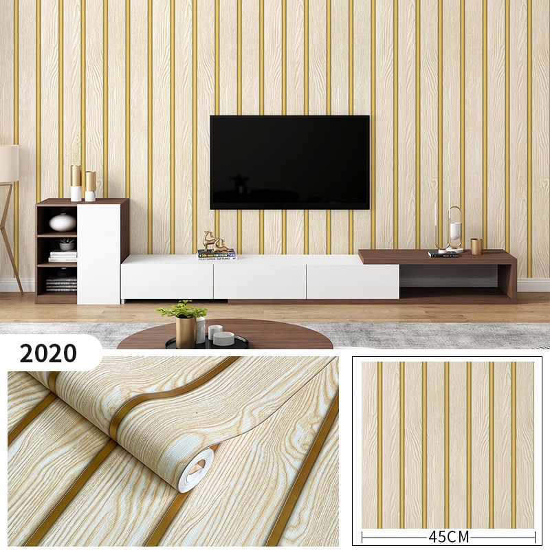 Jual Wallpaper Dinding Panel Lis Emas dan Silver 8m s/d 9m x 45cm ...