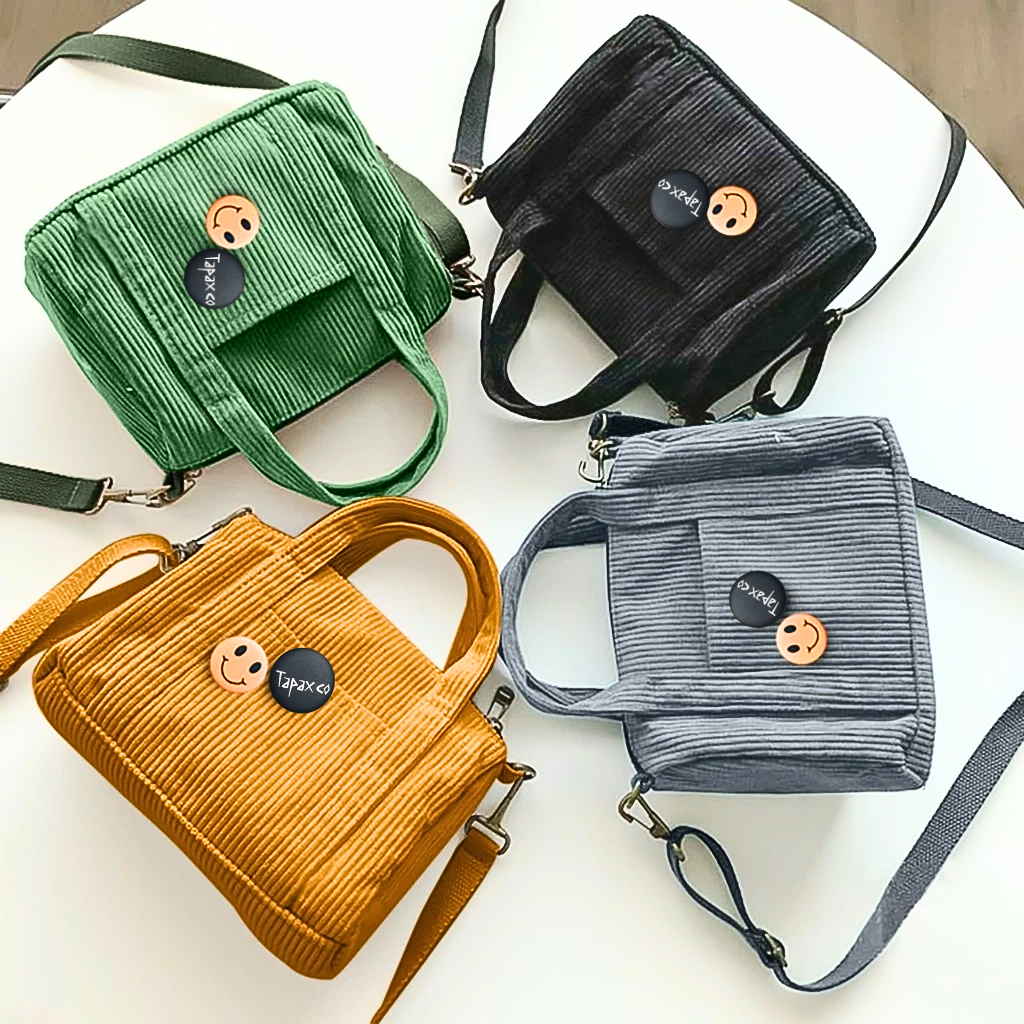 Jual TAPAXCO Tas selempang Corduroy Pria Wanita RINKA-Slingbag Corduroy ...