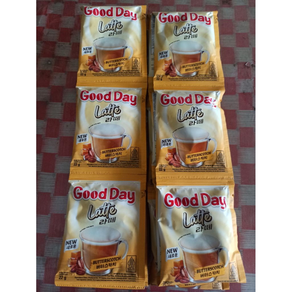Jual Good Day Latte Butterscotch 22g (1 Renceng isi 10 sachet) | Shopee ...
