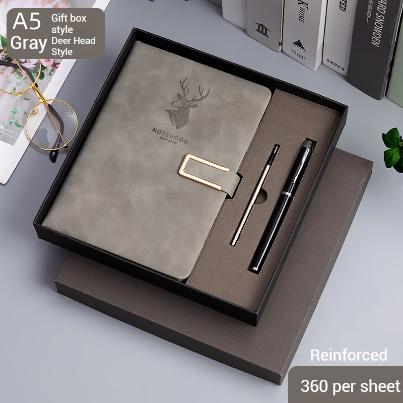 Jual Notebook Gaya Klasik Notebook Tebal Notebook A5 pena kotak hadiah ...