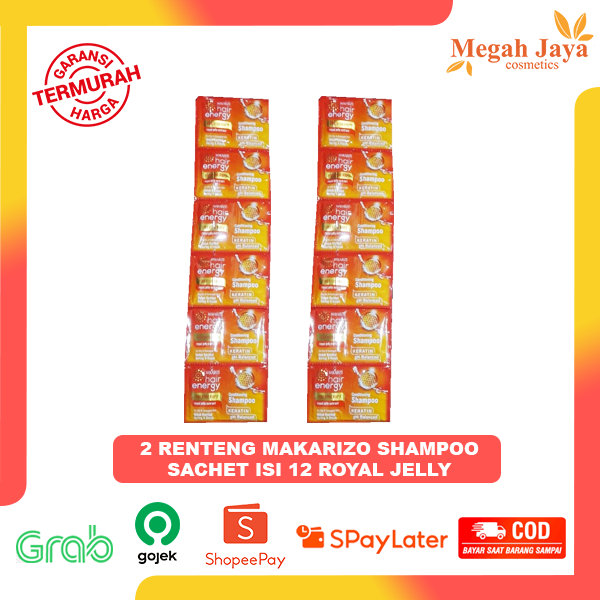 Jual RENTENGAN MAKARIZO HAIR ENERGY SHAMPOO SASET ISI 12 @MJ | Shopee ...