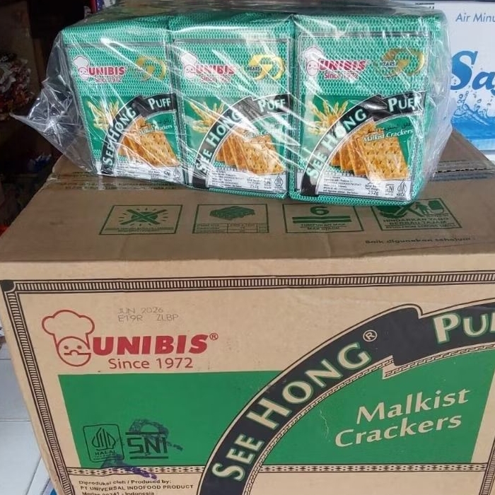 Jual Malkist Crackers Unibis See Hong puff isi 6 psc | Shopee Indonesia