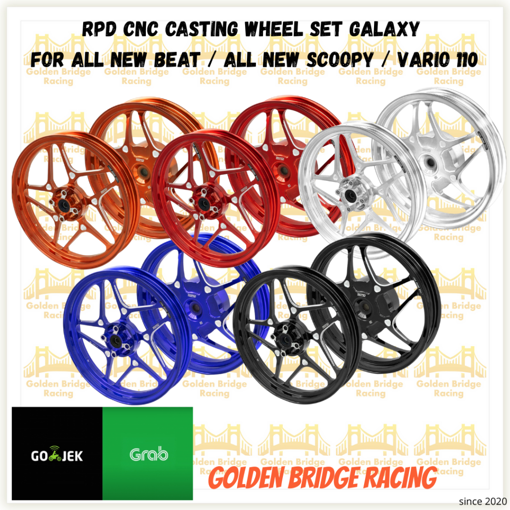 Jual Velg CNC RPD Racing palang model VND Vspeed Gen 2bintang Beat ...