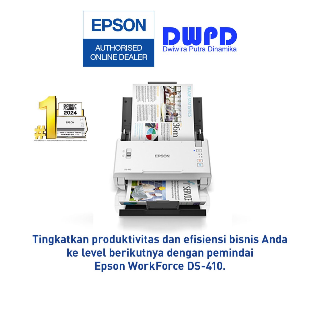 Jual EPSON SCANNER DS410 ADF (BISA F4) GARANSI RESMI | Shopee Indonesia