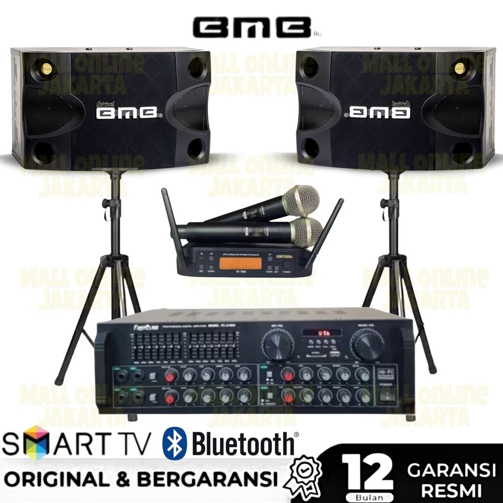 Jual paket sound system bluetooth bmb original paketan karaoke home ...
