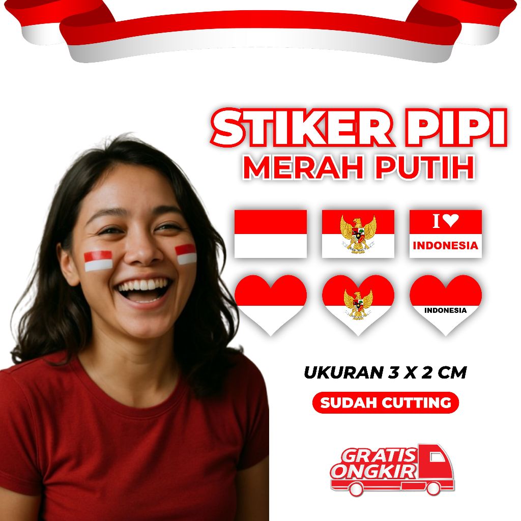 Jual STICKER PIPI BENDERA MERAH PUTIH TERMURAH-STICKER PIPI BENDERA ...