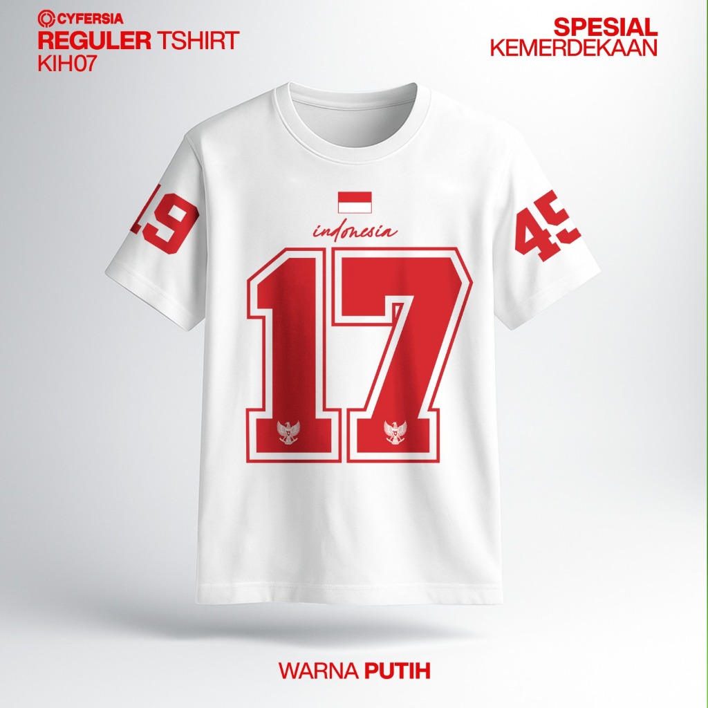 Jual Cyfersia Kaos Tema Kemerdekaan 17 agustus Desain Unik dan Nyaman ...