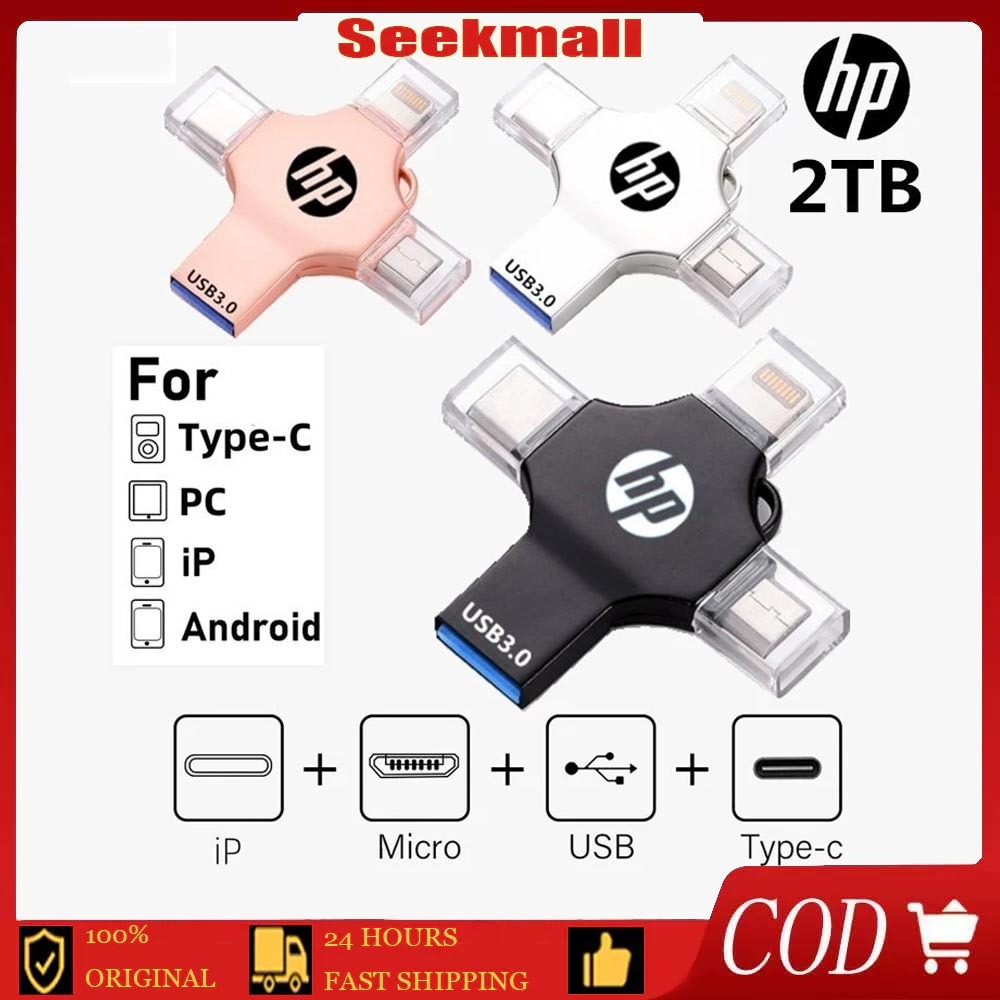 Jual Flashdisk 2TB 512GB 128GB 64GB 32GB OTG 4 IN 1 for iphone 6/15 USB ...