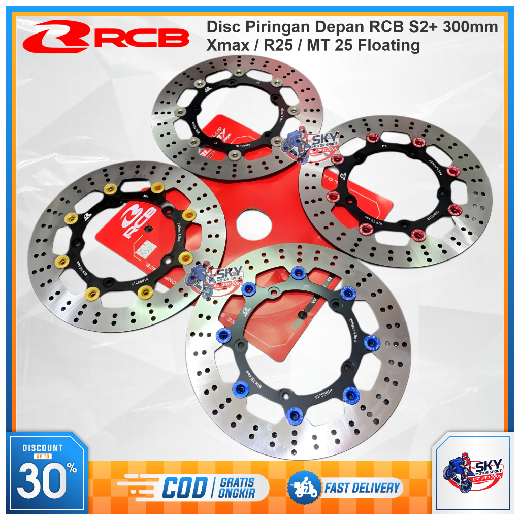 Jual Disc Piringan Cakram Depan RCB S2+ Xmax / R25 / MT 25 300mm ...