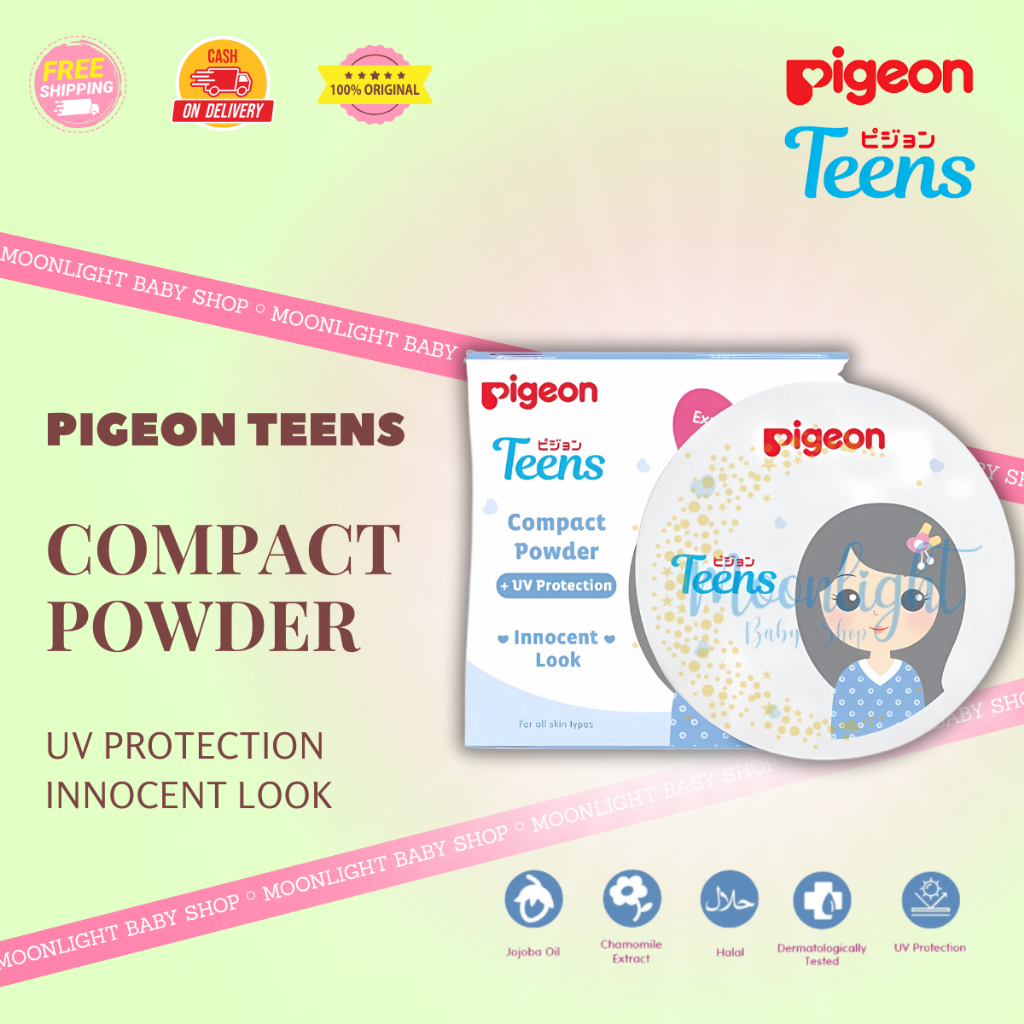 Jual PIGEON TEENS COMPACT POWDER+UV Protection 14gr | Bedak Padat ...