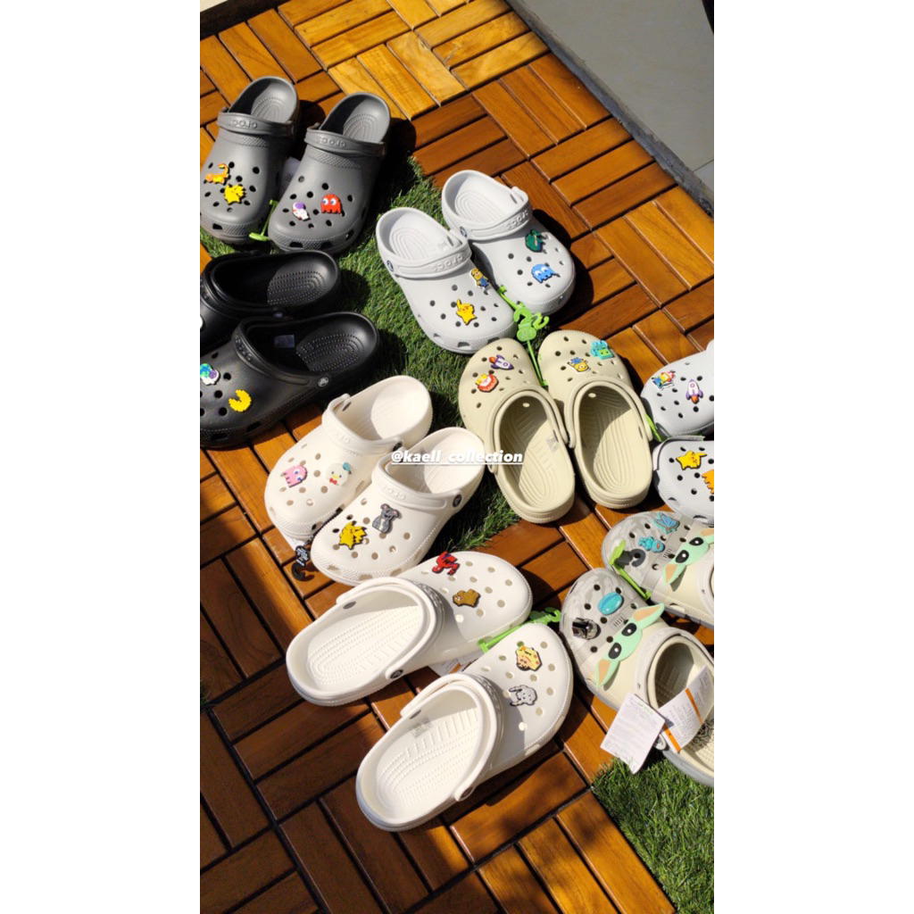 Jual [ TERMURAH ] SANDAL CROCS CLASSIC / GEOMETRIC / CRUSH LOG / FREE ...