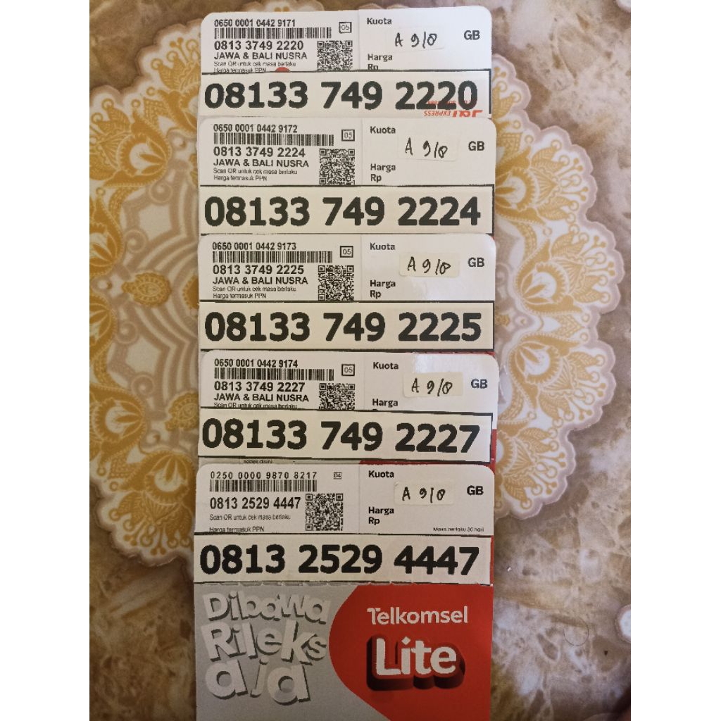 Jual Nomor Cantik Telkomsel | simPATI | AAAB | Shopee Indonesia