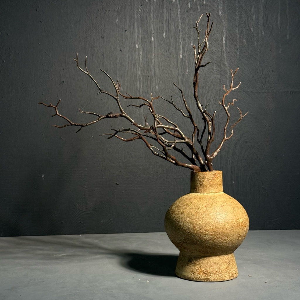 Jual CLAYTHINGS Pala - Vas Bunga Keramik Rustic Aesthetic - Vase Rustic ...