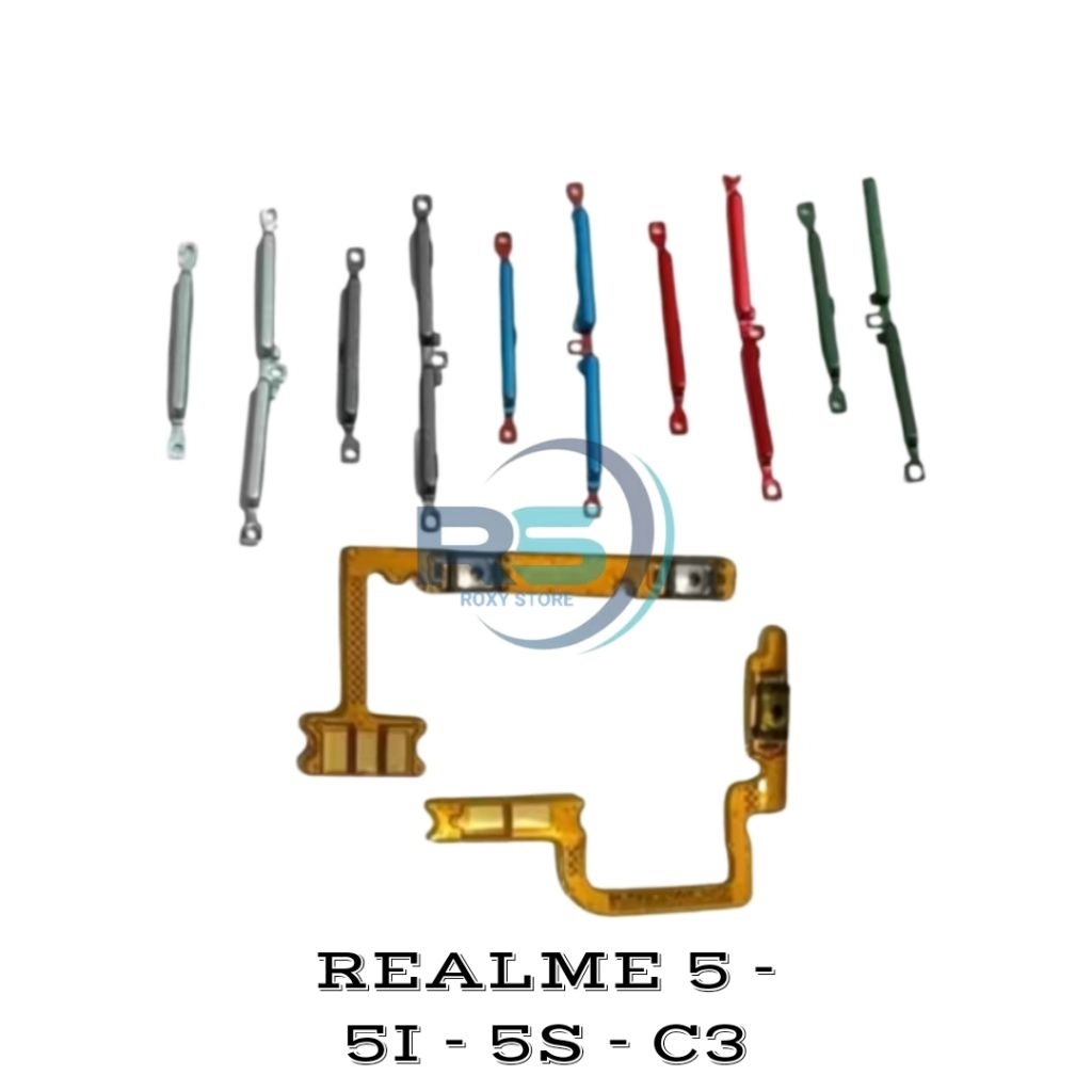 Jual 1 SET FLEXIBLE & TOMBOL ON OFF VOLUME REALME 5 - 5I - 5S - C3 | Shopee Indonesia