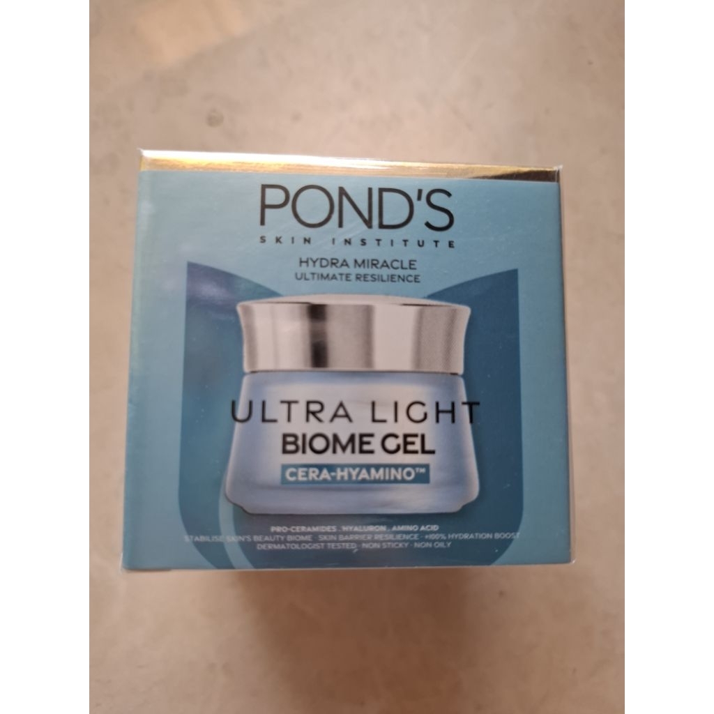 Jual PONDS HYDRA MIRACLE ULTRA LIGHT BIOME GEL HYDRATING MOISTURIZER ...