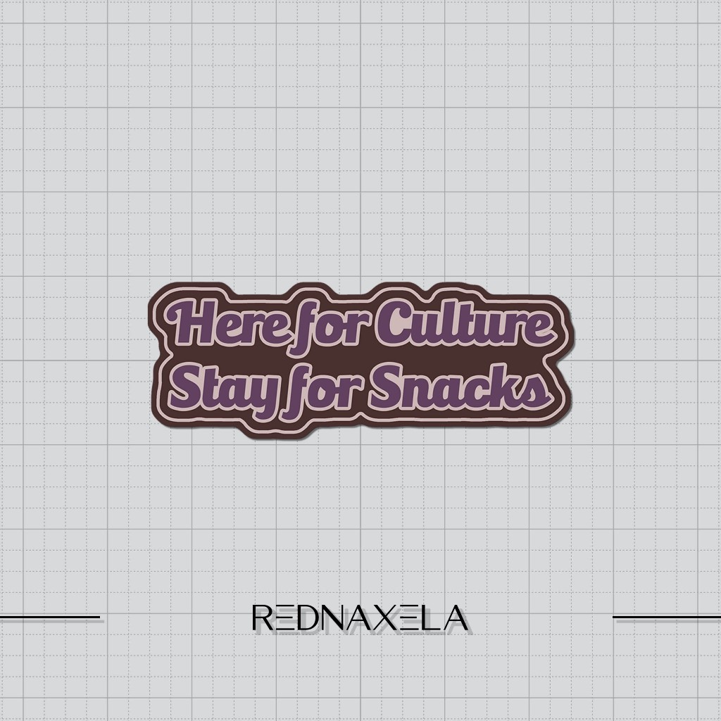 Jual Stiker Vinyl Here For Culture Stiker Koper Outdoor Waterproof ...