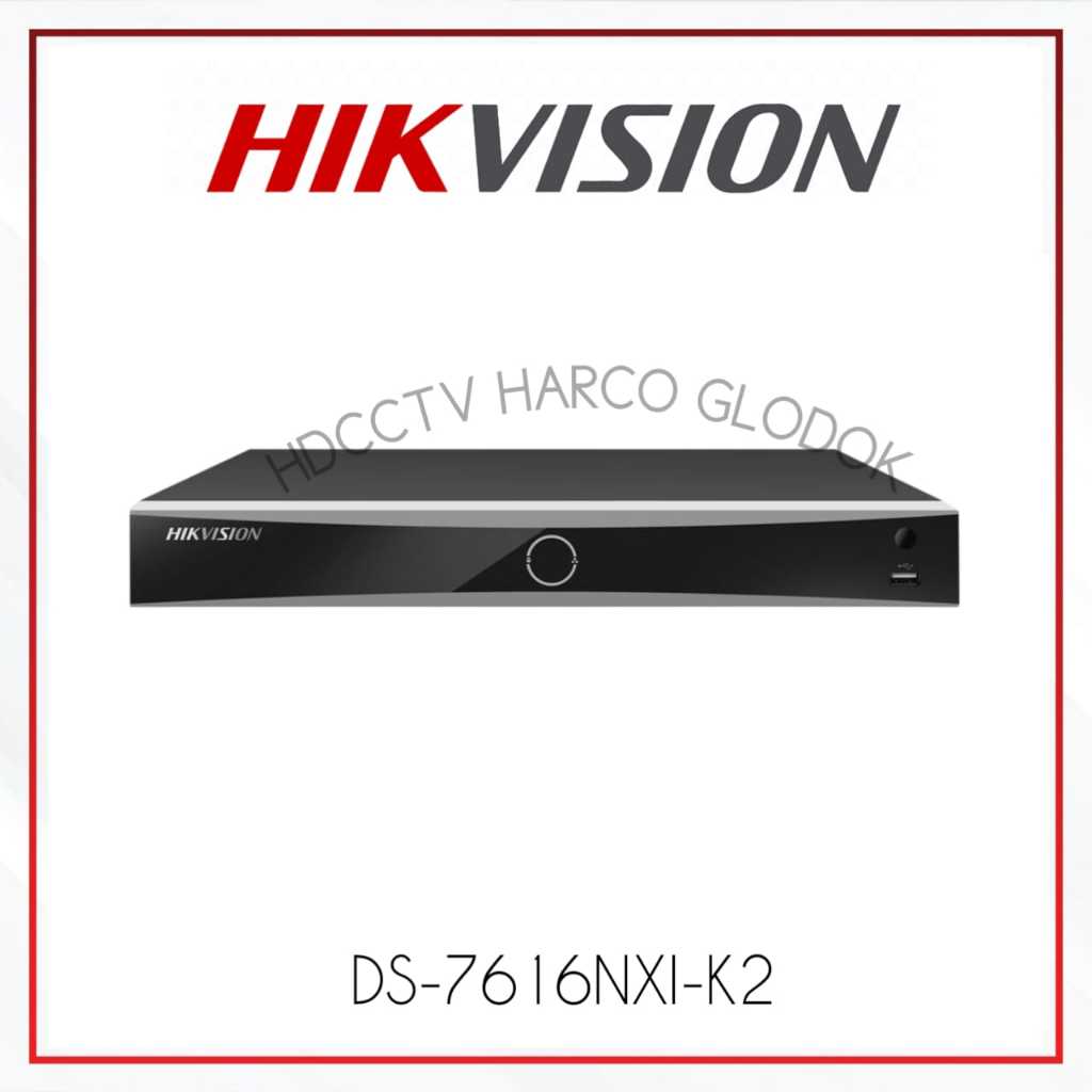 Jual DS-7616NXI-K2 - HIKVISION NVR 16CH AcuSense 4K Support Face ...