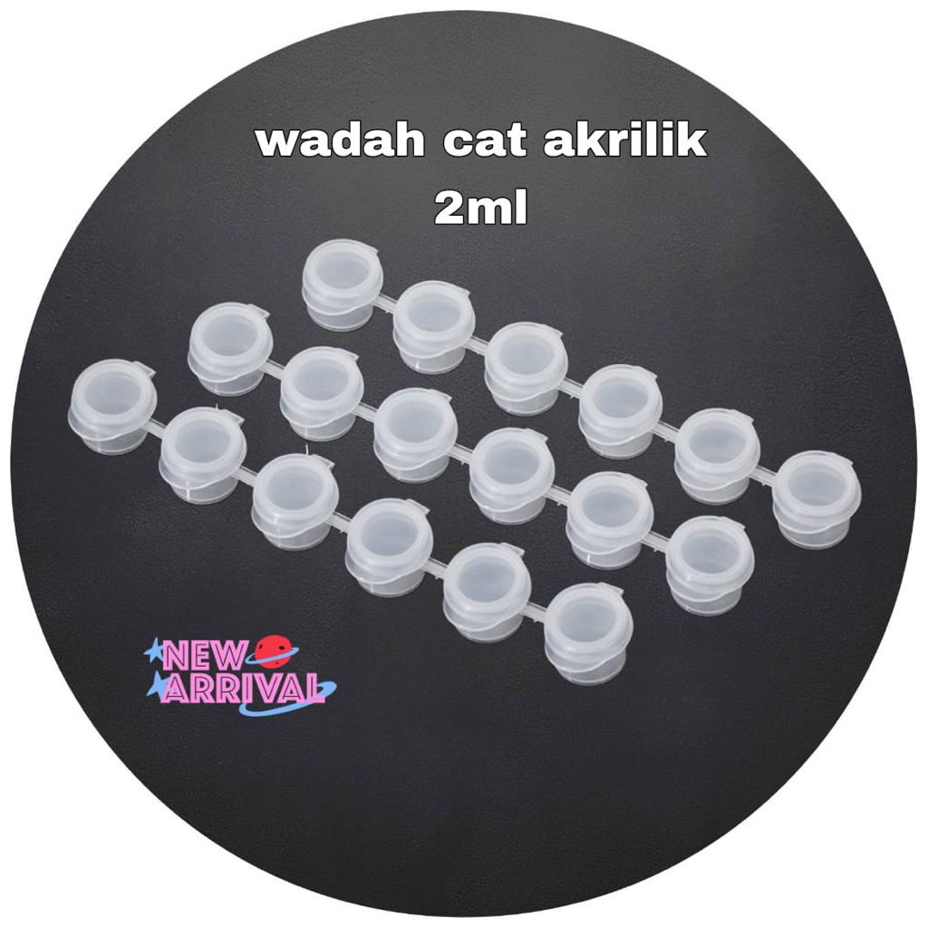 Jual 2ml isi 6pcs pot cat akrilik ukuran mini murah lukis kanvas ...