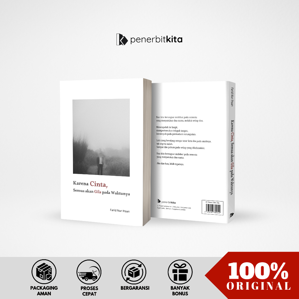 Jual Penerbitkita - Buku Karena Cinta, Semua akan Gila pada Waktunya ...