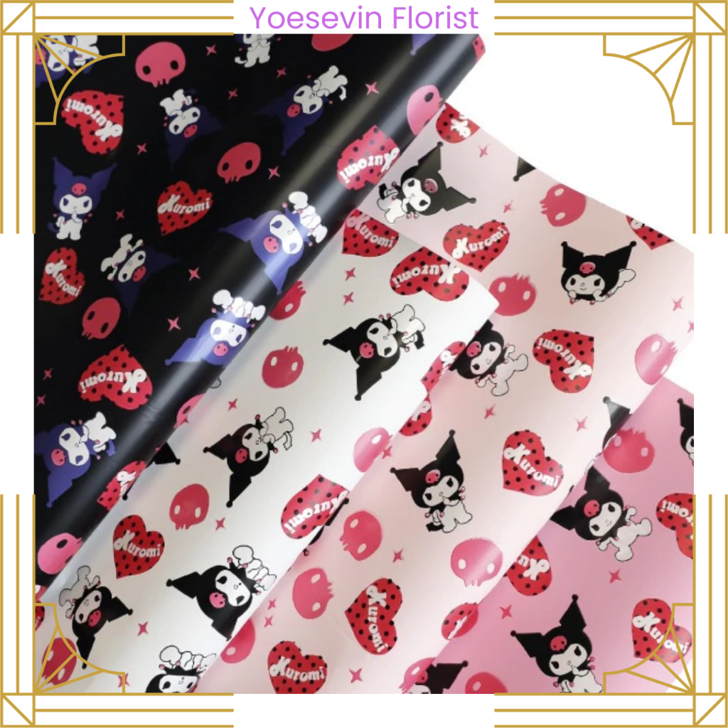 Jual KB87 Kertas kado Motif KUROMI Pembungkus Kemasan Parcel Sampul ...