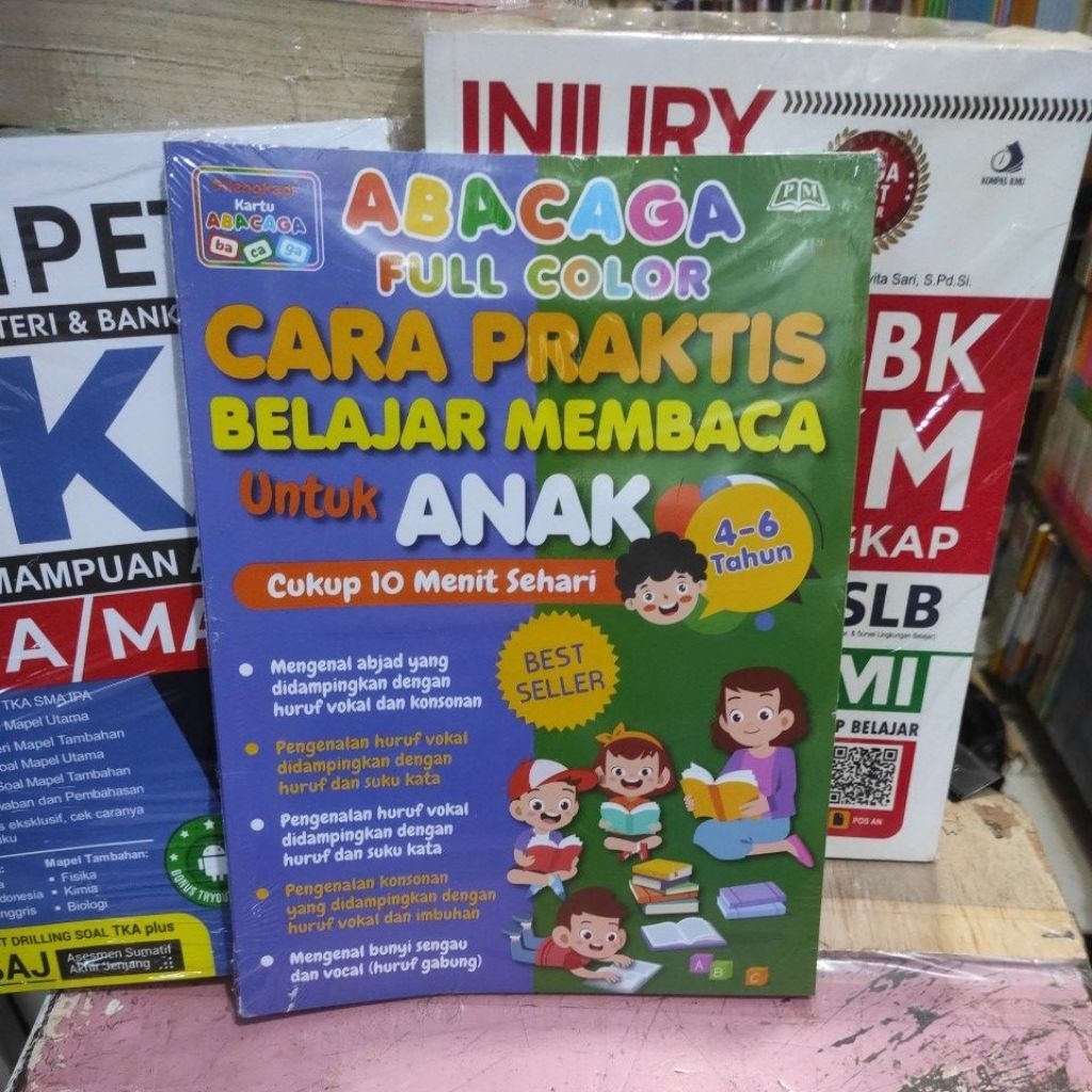 Jual Buku cara praktis membaca ABACAGA untuk usia 3456 tahun( FULL ...