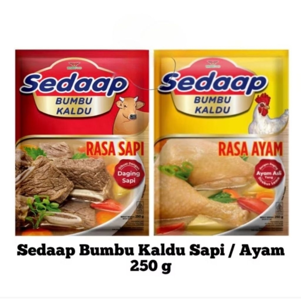 Jual Sedaap Bumbu Kaldu Premium Sapi Ayam 250g | Shopee Indonesia