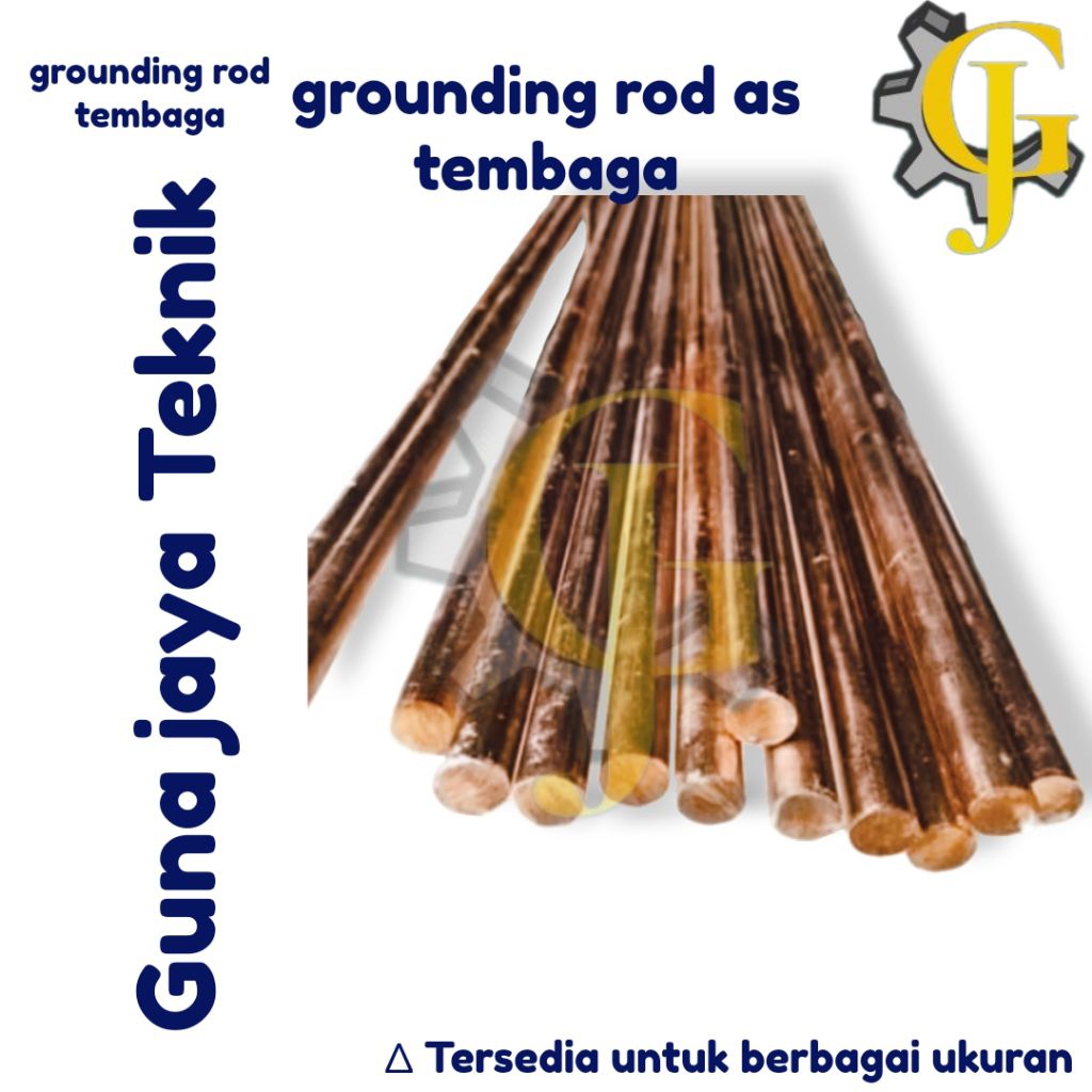 Jual grounding rod as tembaga diameter 25 mm x 1 meter | Shopee Indonesia