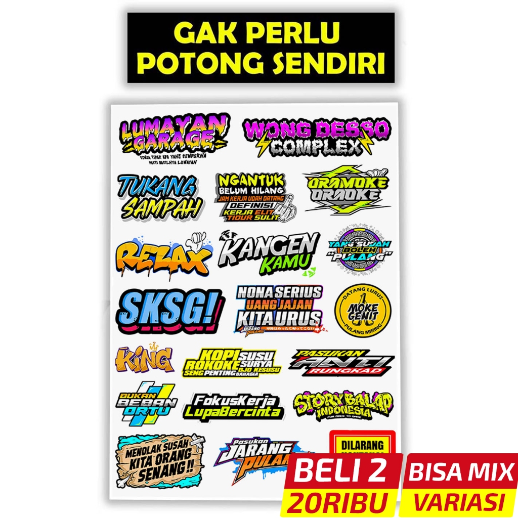 Jual Stiker Motor, Sticker Motor, Stiker Motor Keren, Stiker Racing ...
