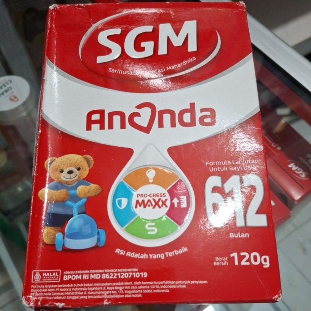 Jual SGM Ananda 6 12 bulan susu Formula Bubuk 120g | Shopee Indonesia