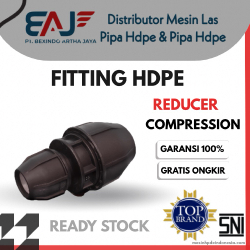 Jual Reducer Pipa Hdpe Ukuran 25 x 20 mm | Reducing Compression Fitting ...
