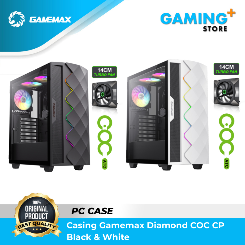 Jual Gamemax Casing PC Diamond COC CP Mid-Tower PC case | Shopee Indonesia