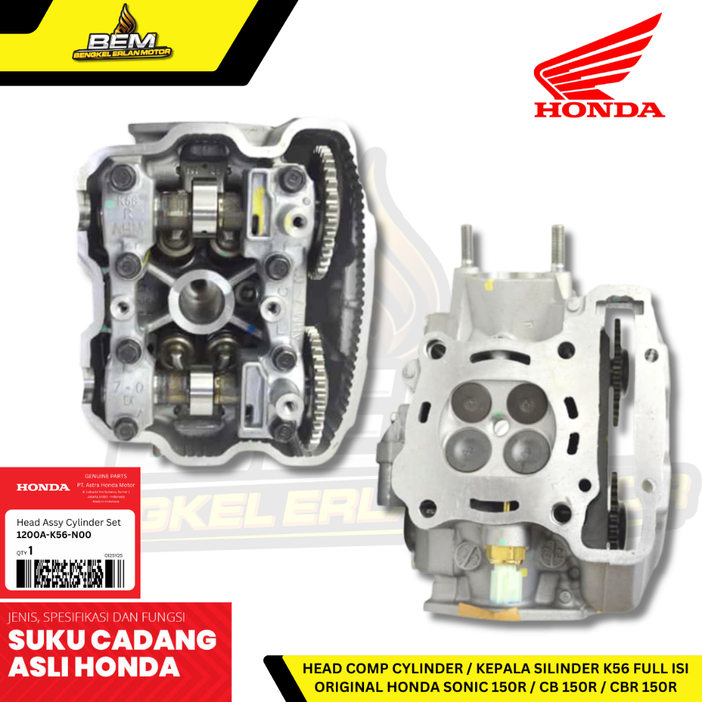 Jual 1200A-K56-N00 Head K56 Assy Cylinder Set – CBR 150R CB 150R CB ...