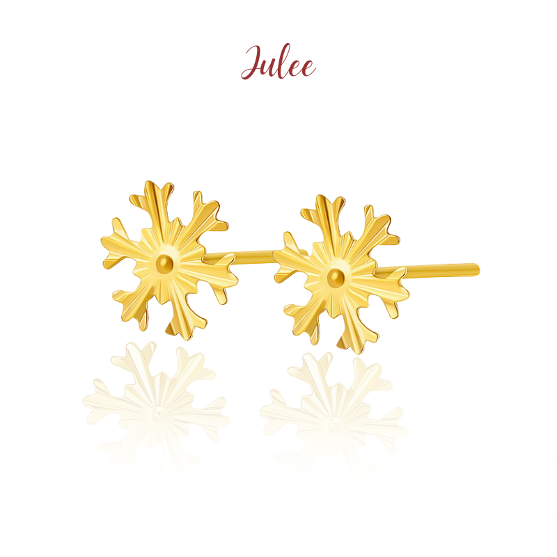 Jual JULEE [100% Emas Murni 18K] Anting-anting Salju Emas 18K ...