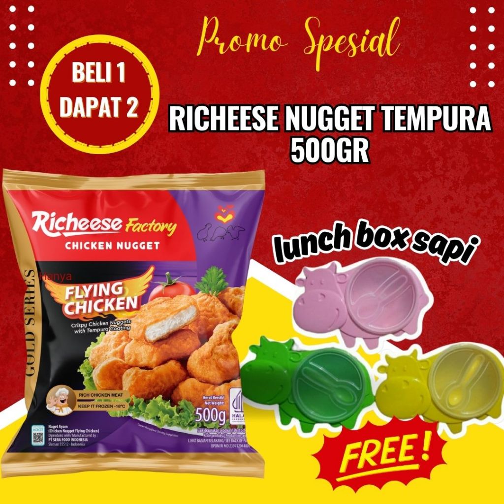 Jual RICHEESE FACTORY (FLYING CHICKEN) CRISPY CHICKEN NUGGETS WITH ...