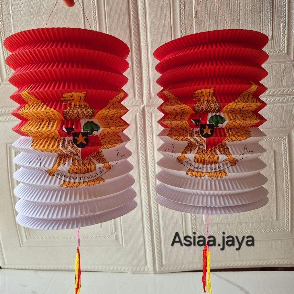 Jual Lampion agustusan bahan kertas / lampion tarik 17 agustus bahan ...