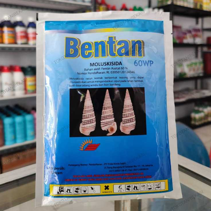 Jual Moluskisida BENTAN 60 WP 100 GRAM Bentan Biru Obat Basmi Siput ...