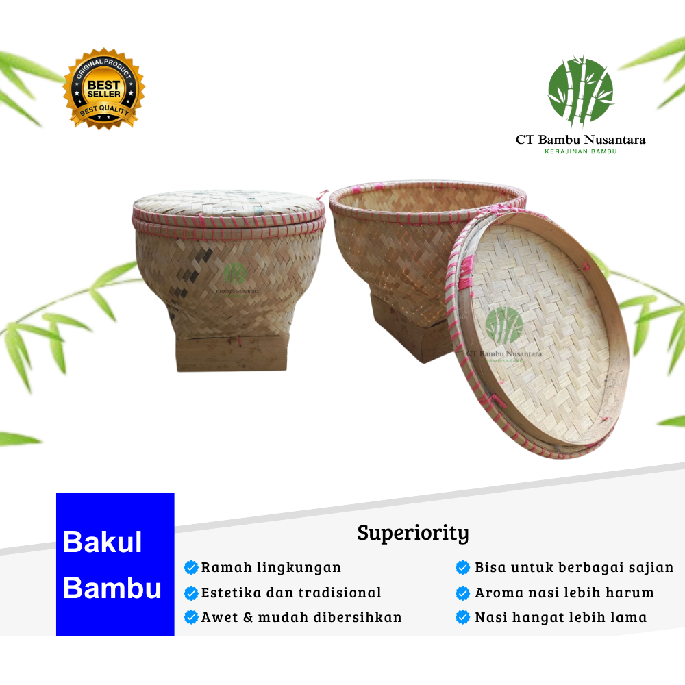 Jual Wakul Nasi Bambu Premium Murah dan berkualitas Tradisional - Bakul ...